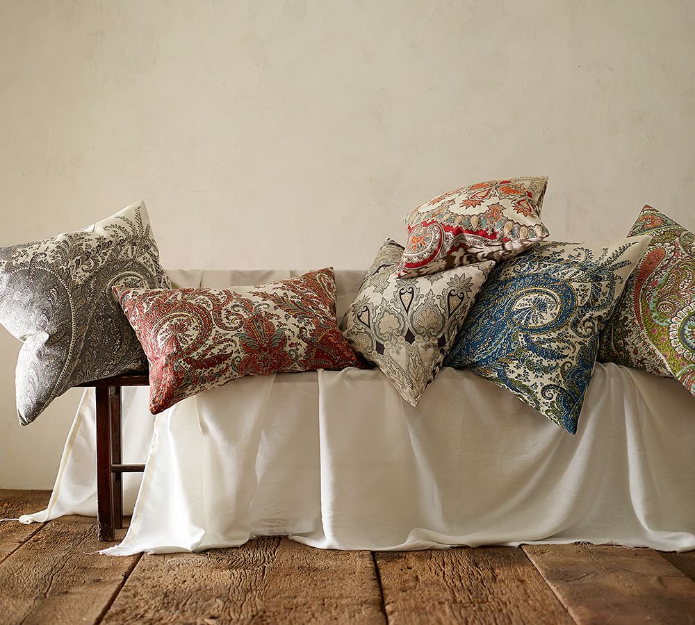 Valencia Paisley Pillow Cover | Pottery Barn