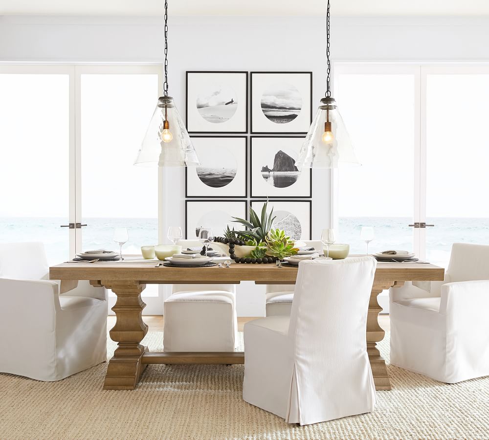 PB Classic Long Dining Chair Cover | Pottery Barn