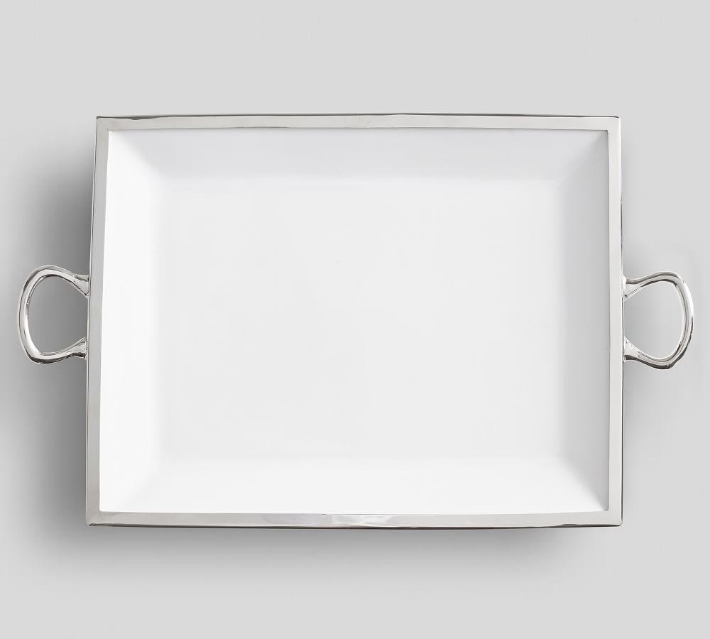 Georgia Rectangular Tray With Handles | Pottery Barn