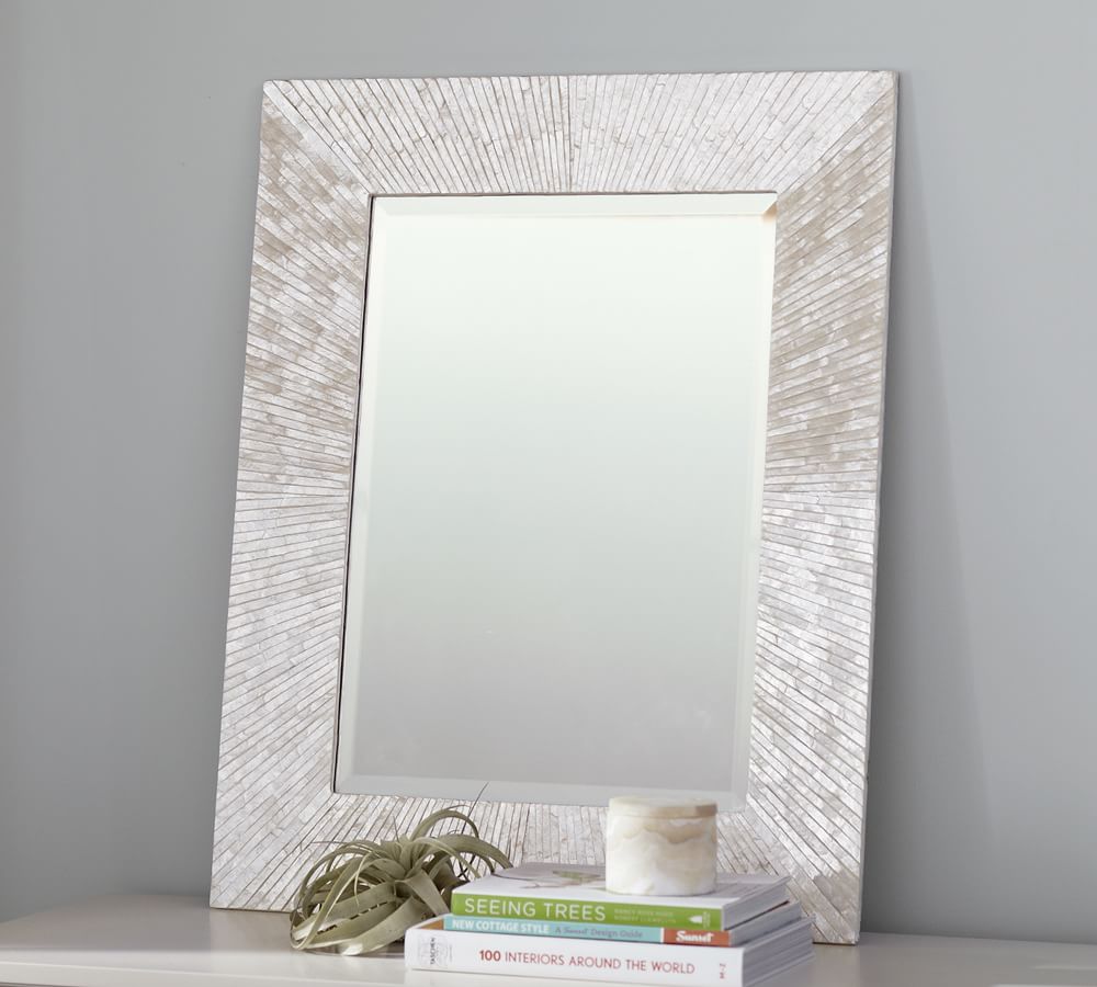 Miranda Capiz Wall Mirror | Pottery Barn