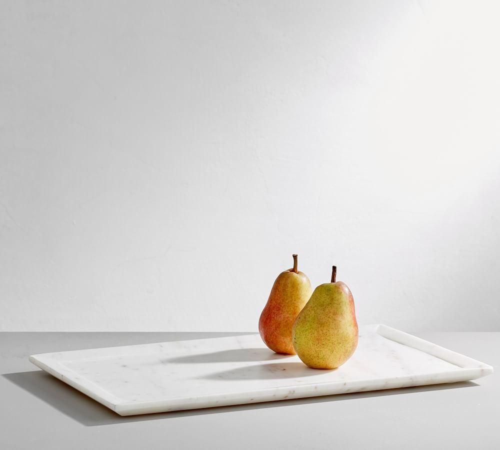 White Marble Rectangular Platter | Pottery Barn