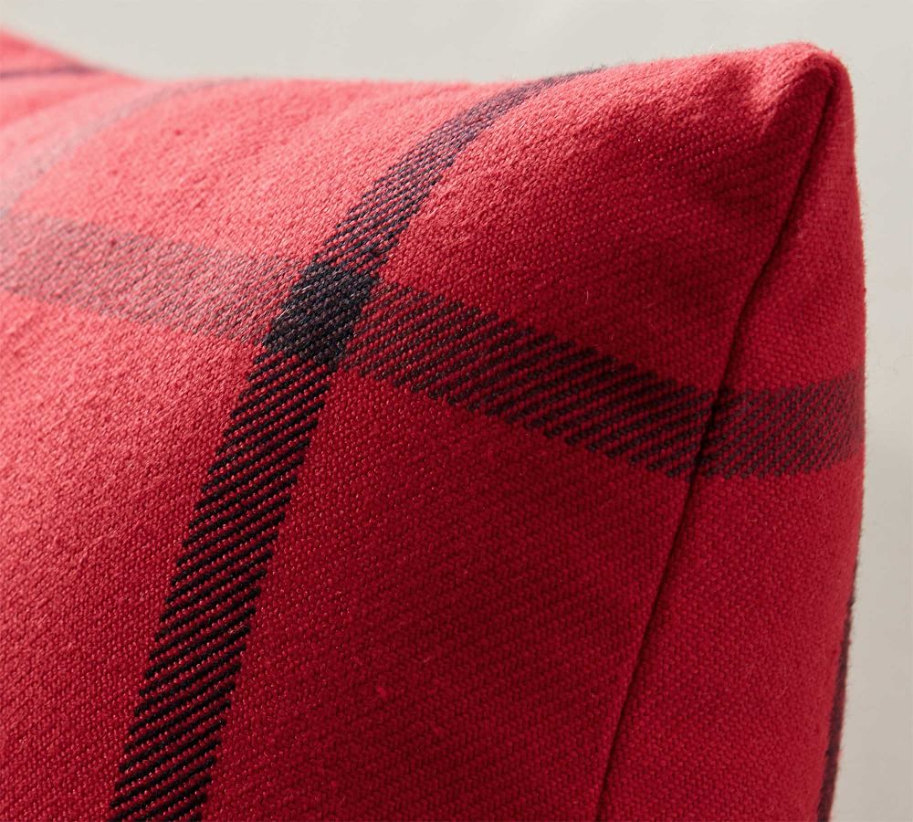 Indoor/Outdoor Anderson Plaid Pillow | Pottery Barn