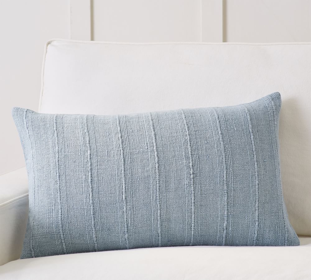 Relaxed Striped Lumbar Pillow Cover | Pottery Barn