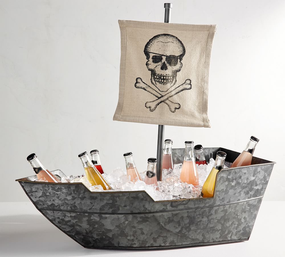 Pottery Barn Party Ice Bucket boat bar/ Halloween - munimoro.gob.pe