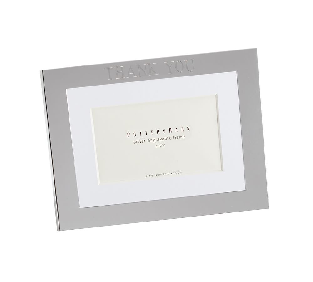 Personalized Silver-Plated Engravable Frames | Pottery Barn