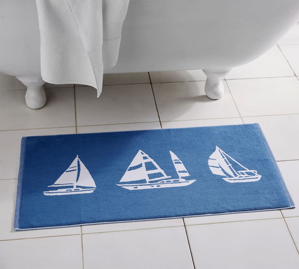 Sailboat Bath Mat | Pottery Barn