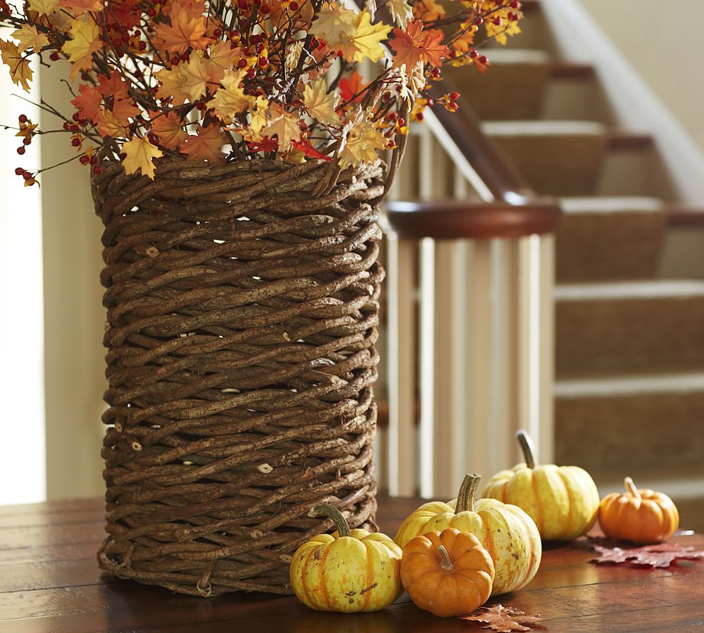 Mila Basket Vase | Pottery Barn