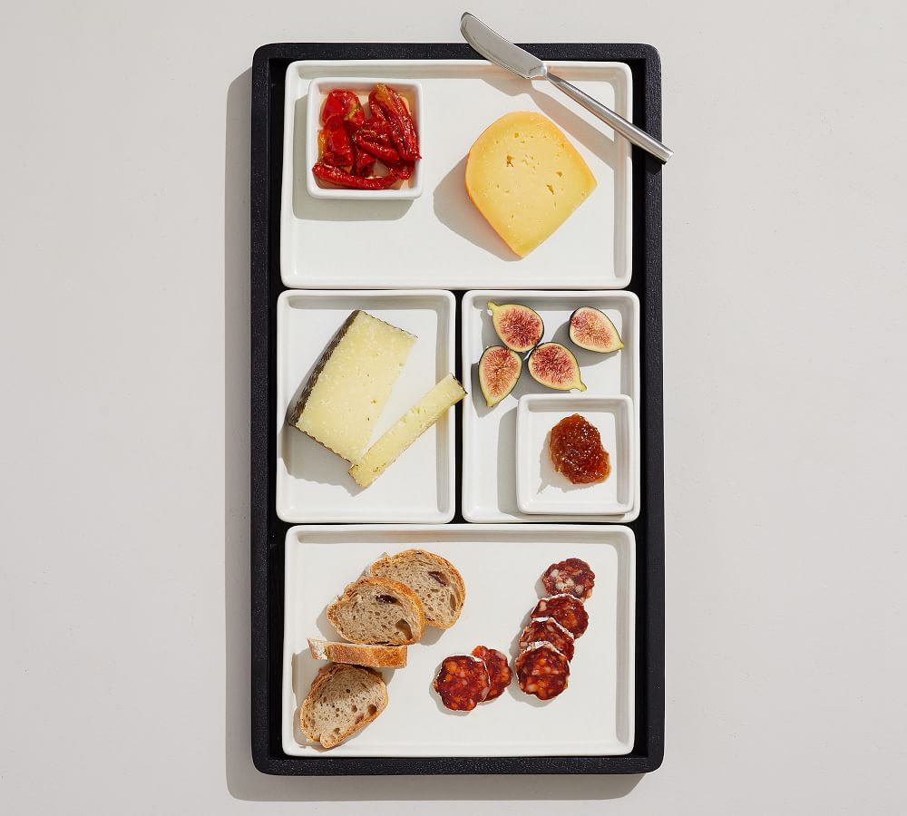 Mason Modular Stoneware Square Dip Bowls - Set of 4 | Pottery Barn