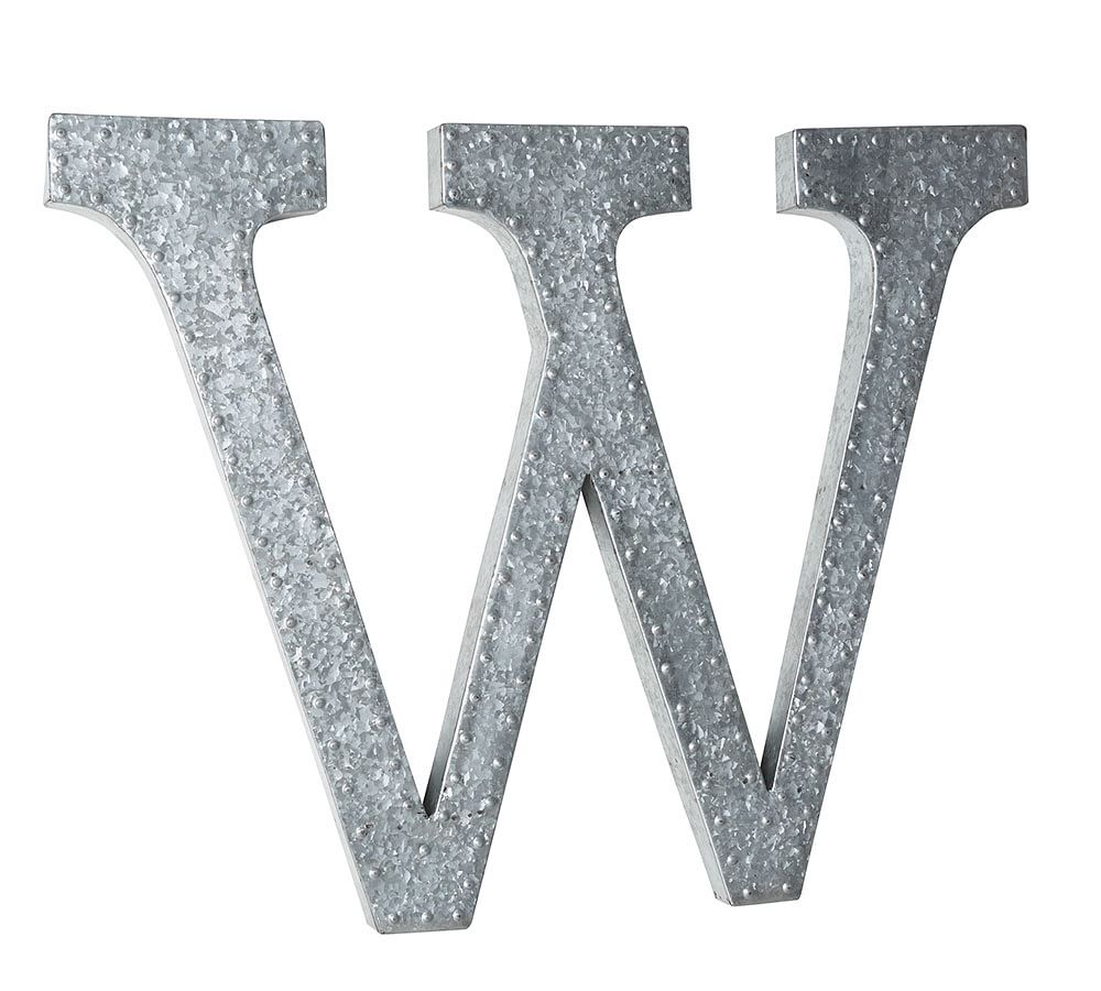 Hanging Galvanized Letters | Wall Decor | Pottery Barn