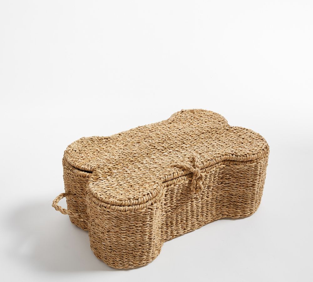 Safi Handwoven Seagrass Bone Storage Basket | Pottery Barn