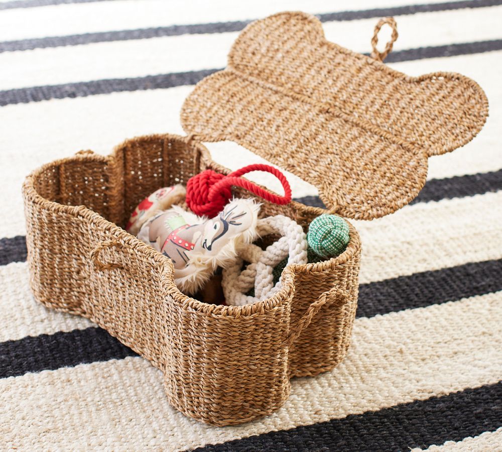 Safi Handwoven Seagrass Bone Storage Basket | Pottery Barn