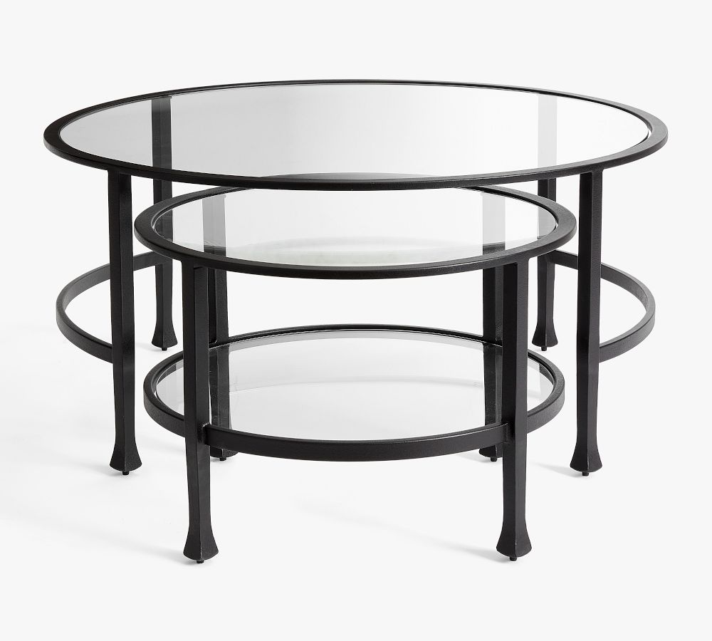 Tanner Round Nesting Coffee Tables | Pottery Barn