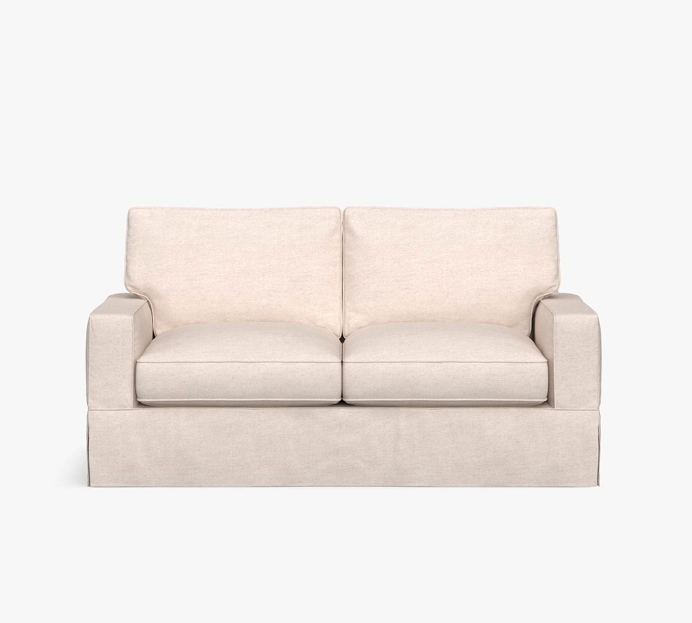 PB Comfort Square Arm Slipcovered Sofa | Pottery Barn