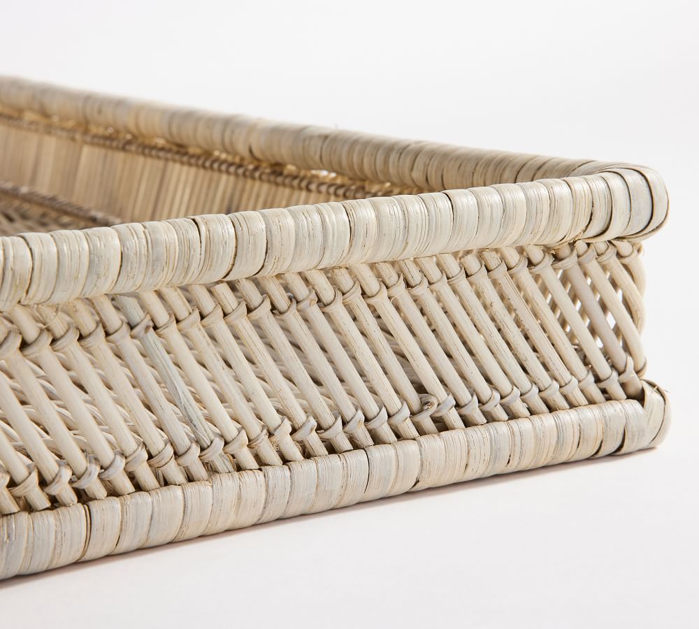 Eden Handwoven Rattan Trays | Pottery Barn