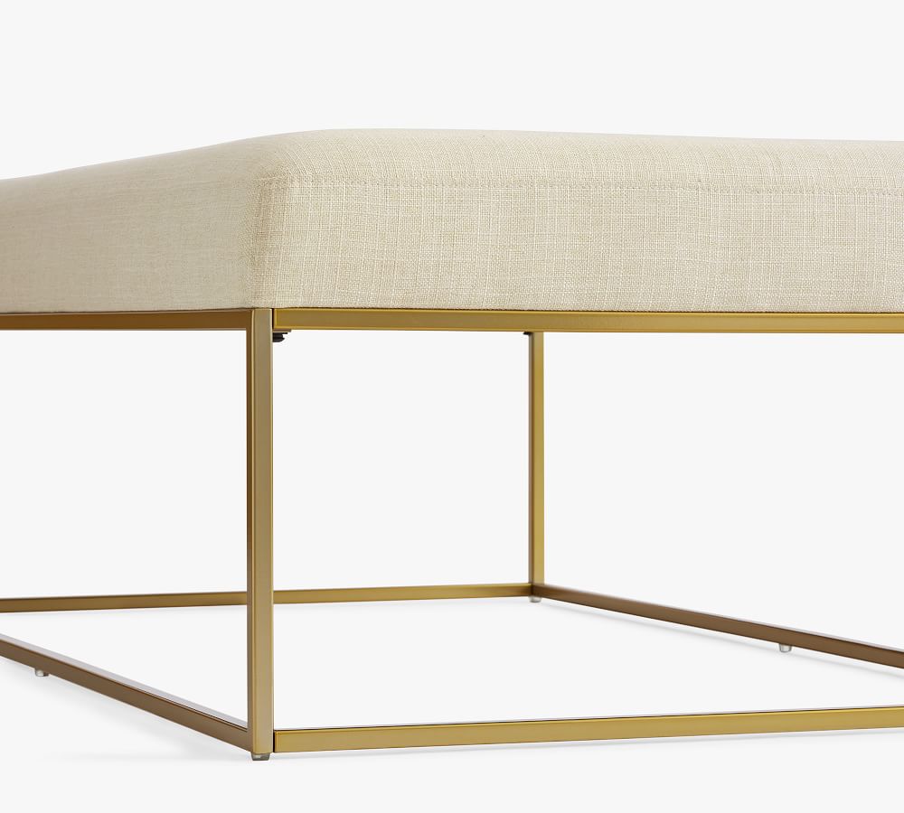 Millie Upholstered Ottoman | Pottery Barn