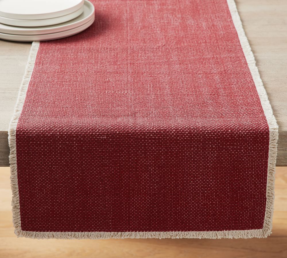 Mason Fringe Table Runner | Pottery Barn