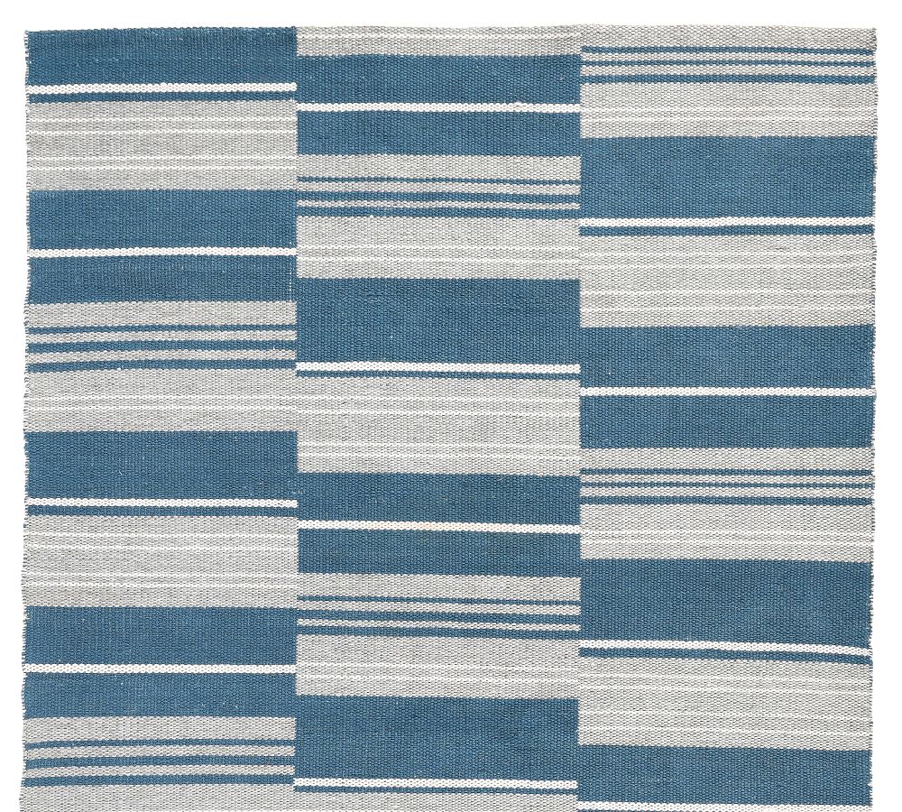 Daley Handwoven Striped Indoor/Outdoor Rug | Pottery Barn