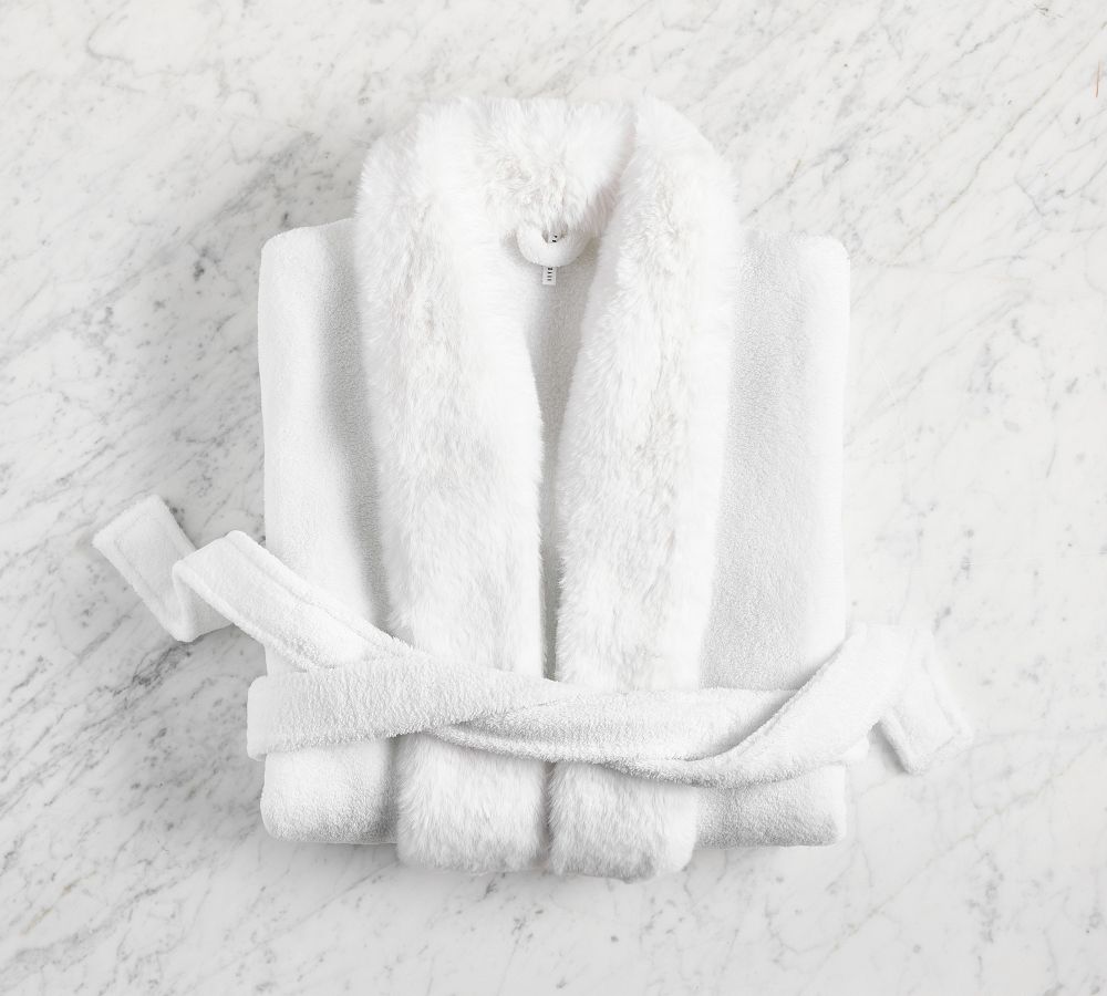 Alpine Faux Fur Robe | Pottery Barn