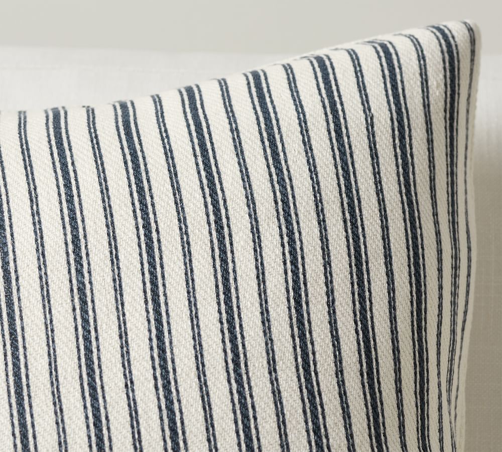Culver Reversible Stripe Grainsack Decorative Pillow Cover | Pottery Barn