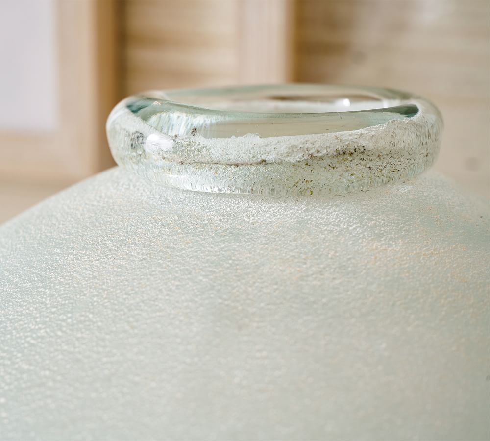 Handcrafted Frosted Glass Vases | Pottery Barn