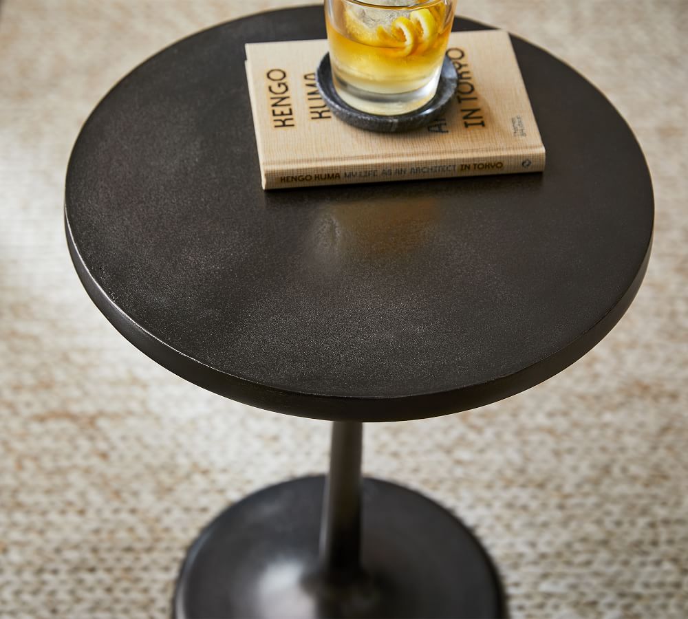 Round Metal Cocktail Table | Pottery Barn