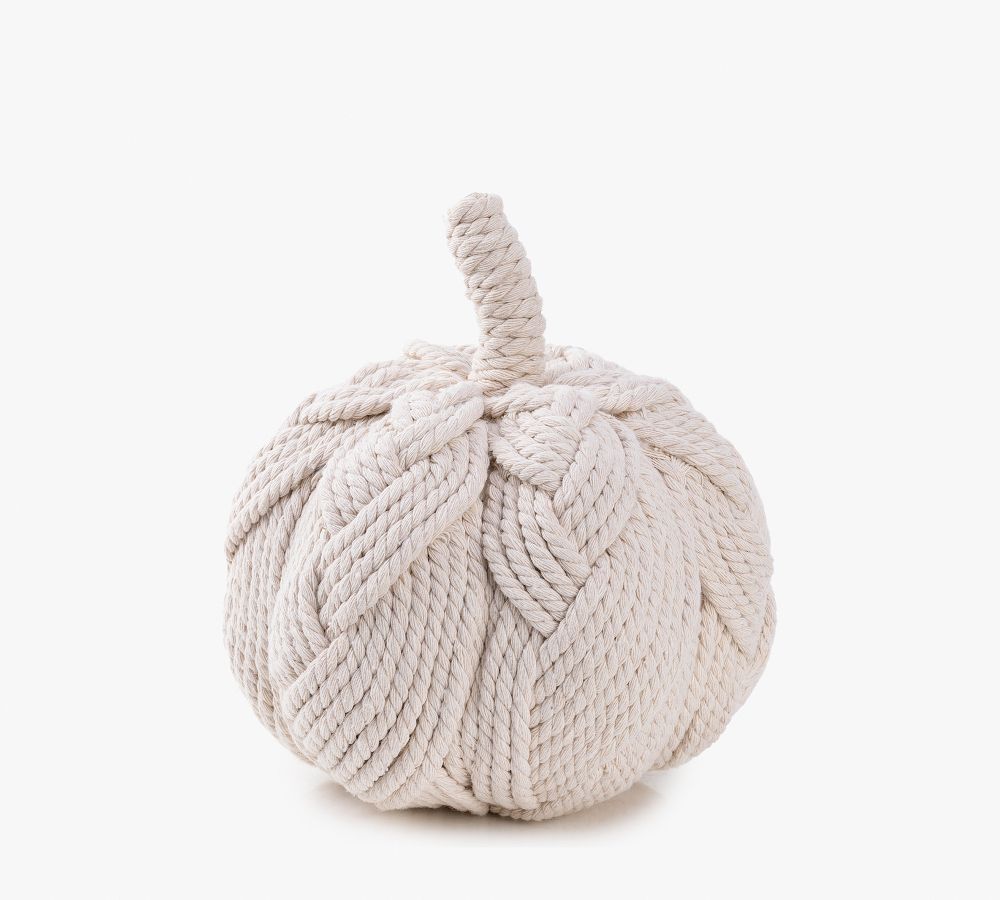 Rope Braided Pumpkins | Pottery Barn