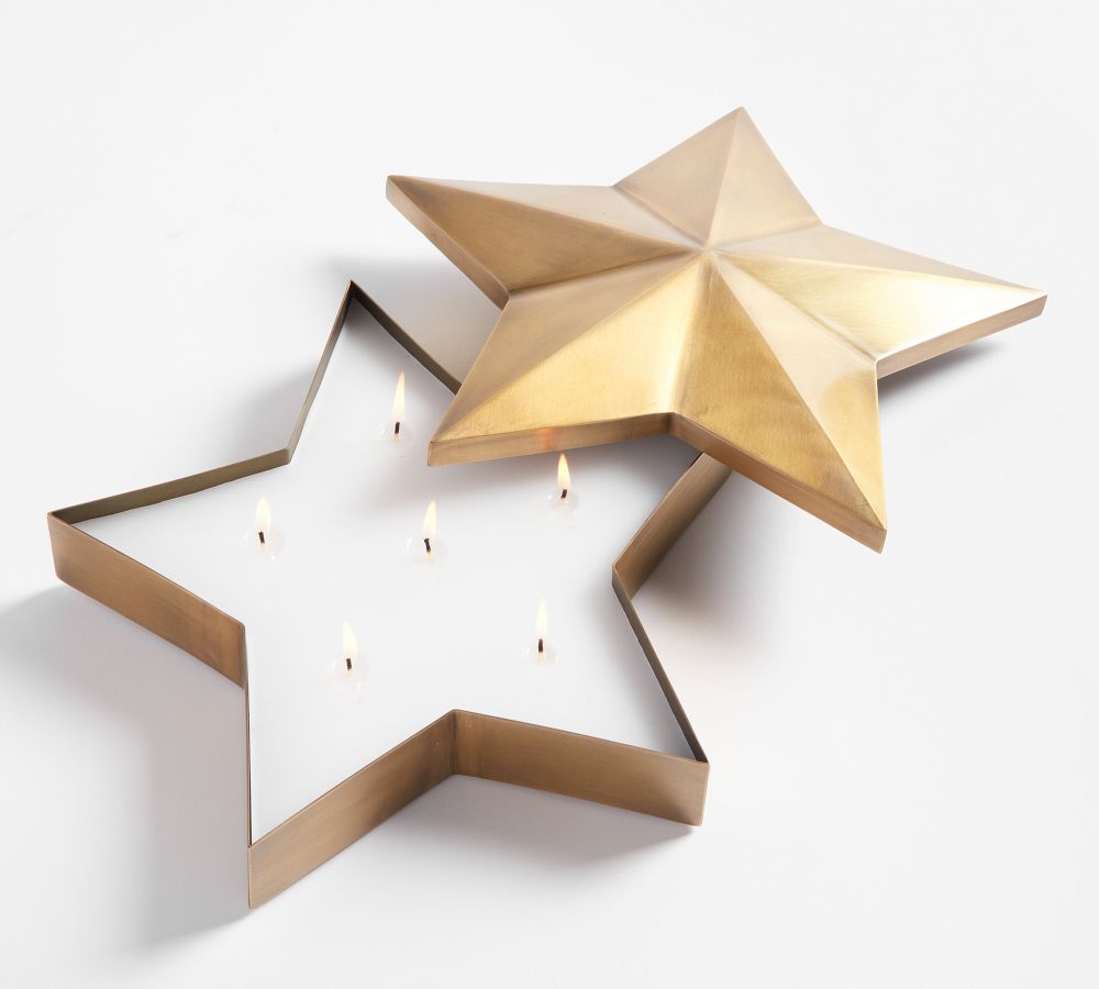 Five Point Star Scented Candle - Winter Spruce | Pottery Barn