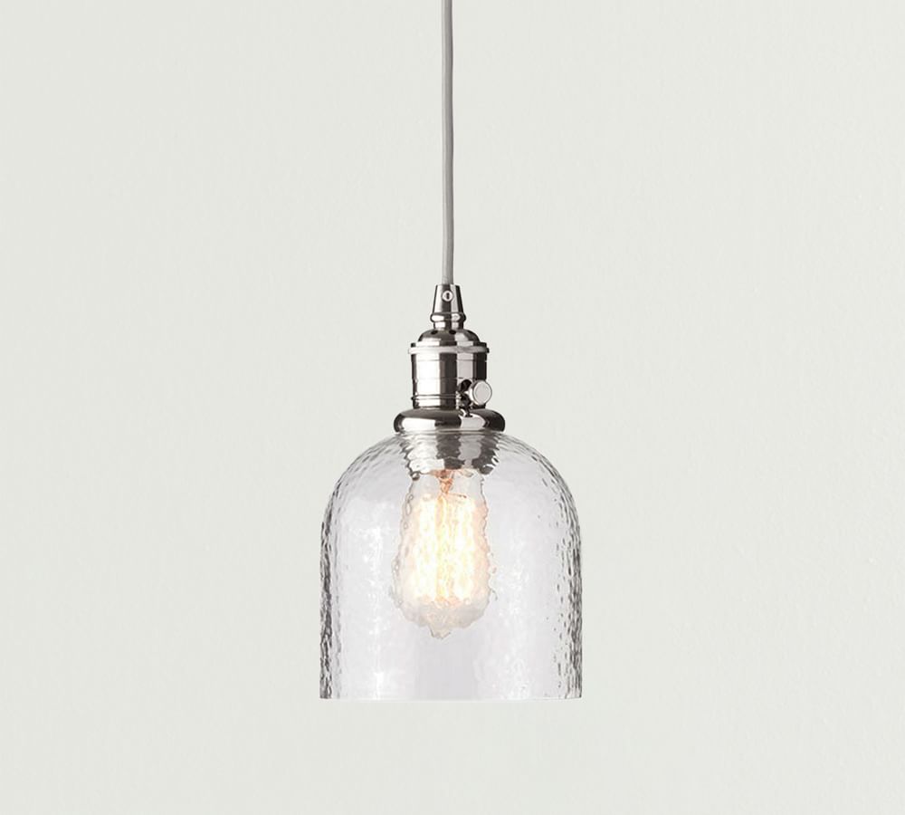 Textured Glass Cord Pendant | Pottery Barn