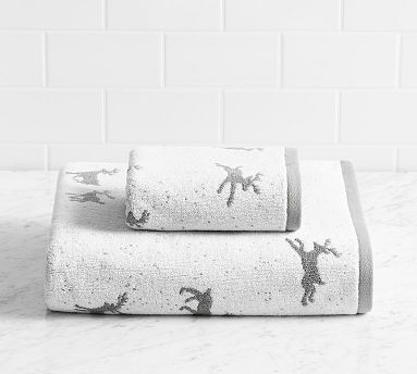 Rustic Reindeer Bath Towels | Pottery Barn