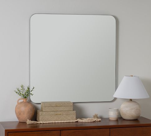 Slim Profile Rounded Edge Mirror | Pottery Barn
