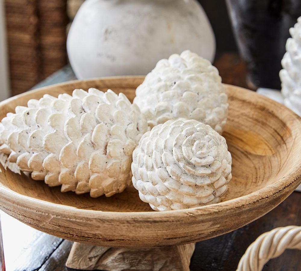 Artisan Handcrafted Ceramic Pinecone | Pottery Barn