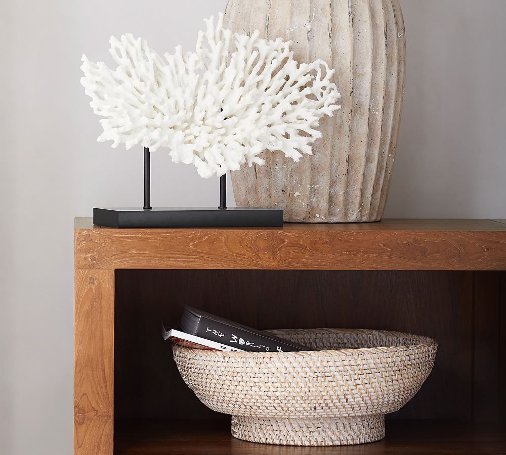 Faux Coral on Black Stand | Pottery Barn