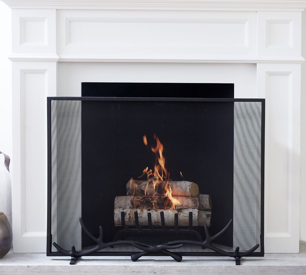 Bronze Antler Fireplace Collection | Pottery Barn