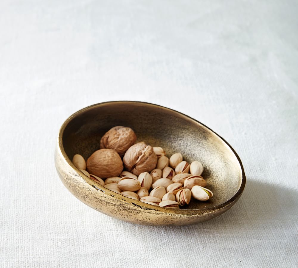 Austin Tumbled Metal Serving Bowls | Pottery Barn