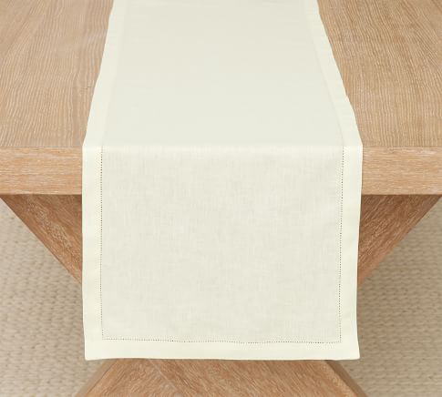Belgian Linen Round Tablecloth | Pottery Barn