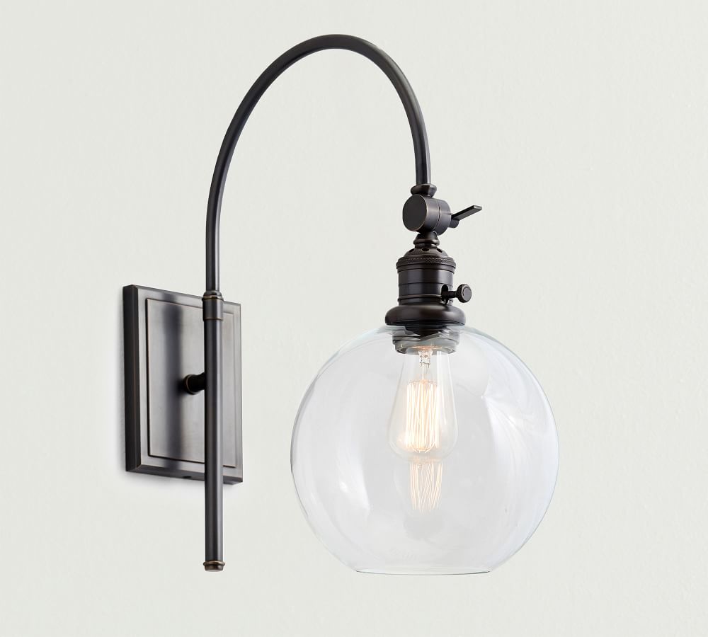 Arc Glass Globe Sconce | Pottery Barn