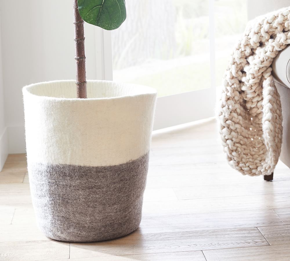 Andorra Handwoven Wool Baskets | Pottery Barn