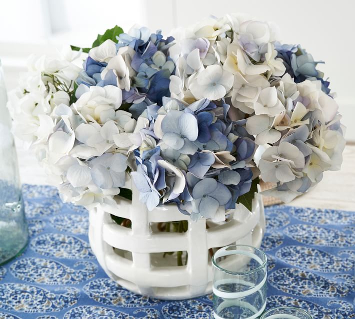 Faux Hydrangea Bundle - Blue | Pottery Barn