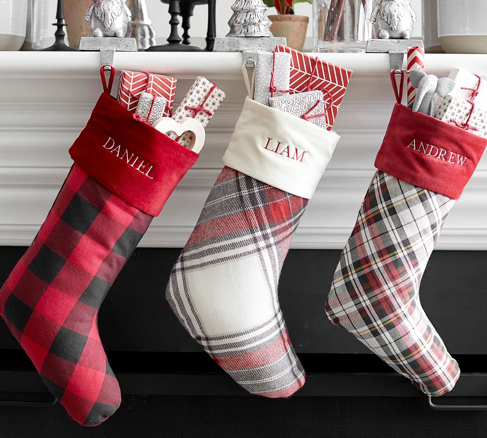 Plaid Stockings | Pottery Barn