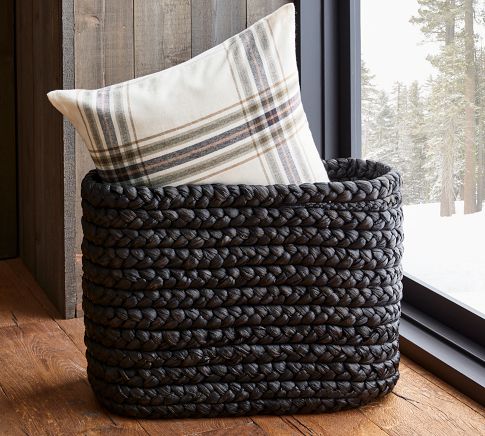 Beachcomber Oversized Baskets With Lid | Storage Basket | Pottery Barn