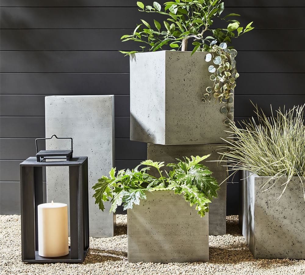 Mission Square Handmade Planters | Pottery Barn