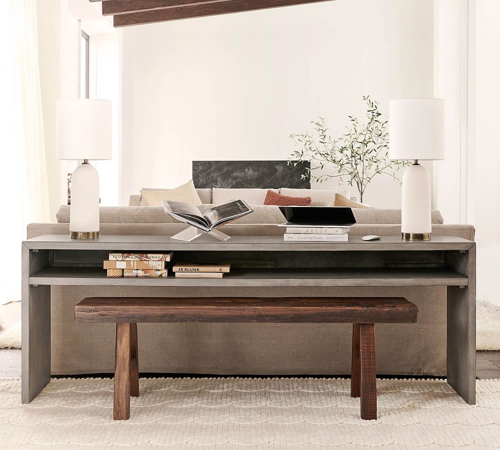 Byron Waterfall Grand Console Table | Pottery Barn