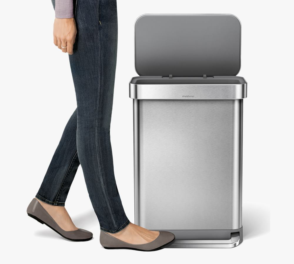 OPEN BOX: Simplehuman® Step Trash Can - Single Compartment | Pottery Barn