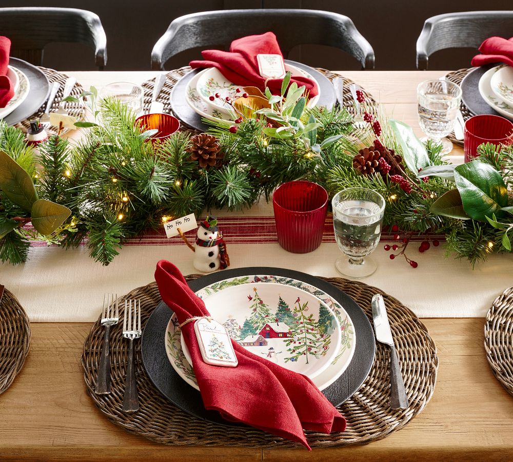 Christmas in the Country Dinnerware Collection | Pottery Barn