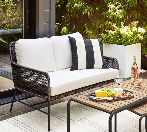 Tulum All-Weather Wicker Stackable Patio Dining Chair | Pottery Barn