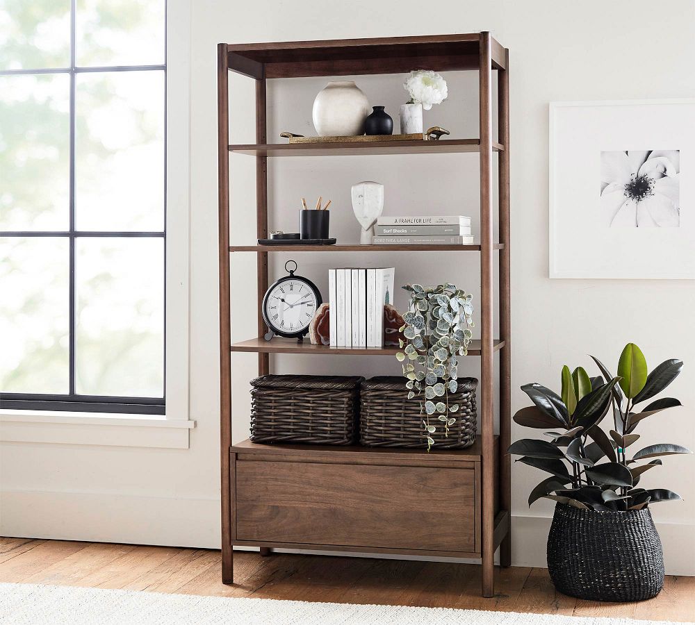 Bloomquist Bookcase with Drawer | Pottery Barn