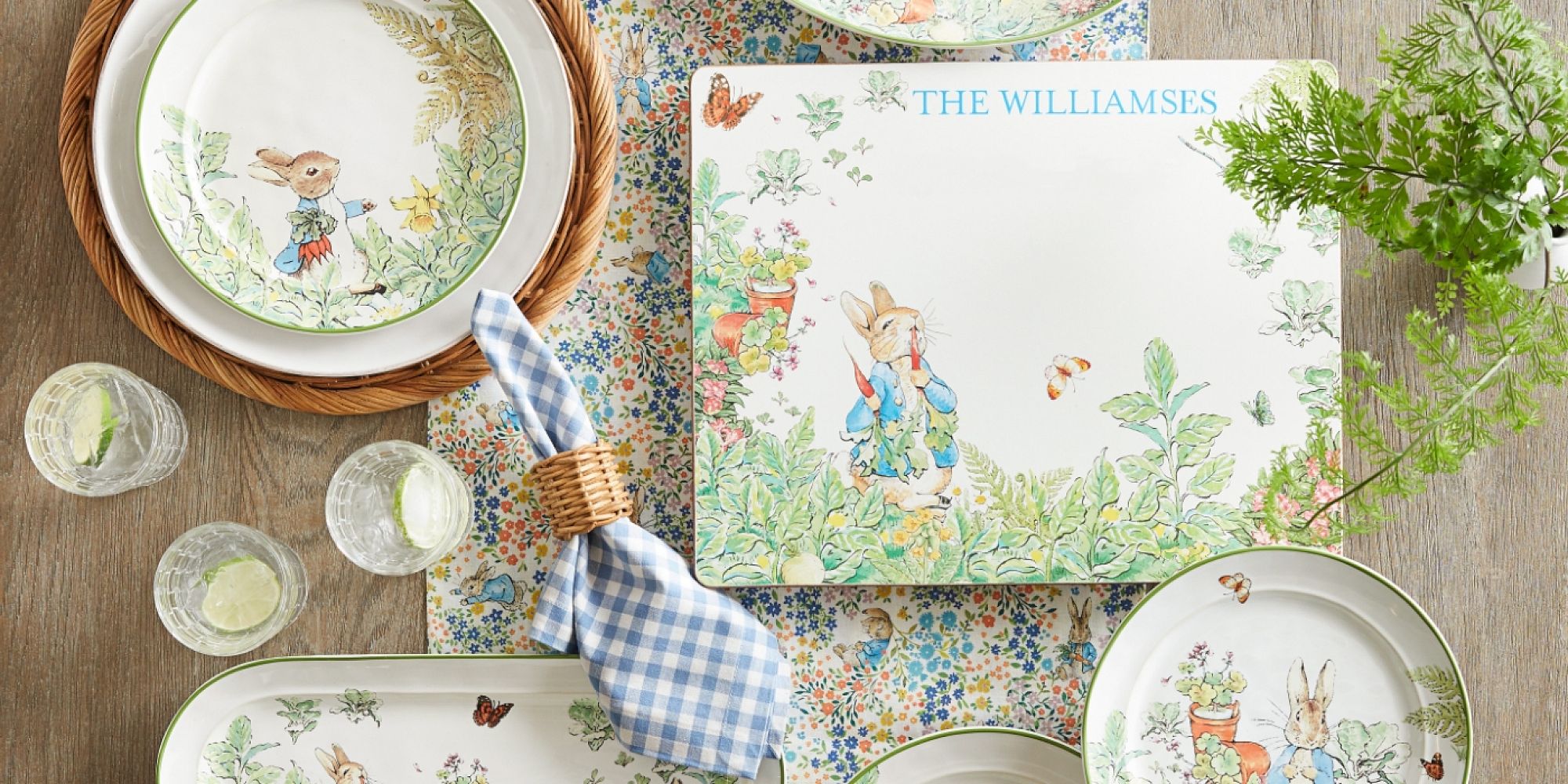 Peter Rabbit™ Garden Cork Placemats - Set of 4 | Pottery Barn
