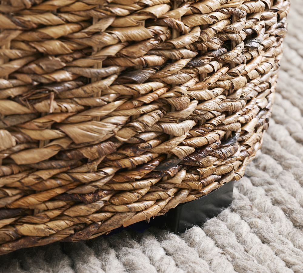 Woven Abaca Round Coffee Table | Pottery Barn