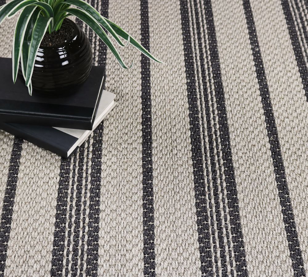 Custom Striped Sisal Rug | Pottery Barn