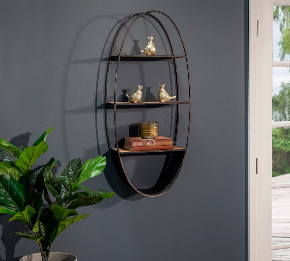 Winslow Oval Wall Shelf | Pottery Barn